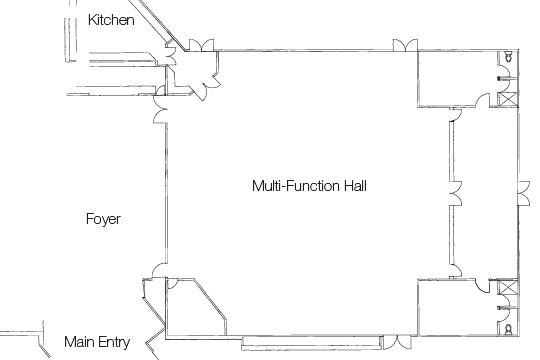 Community Spaces - Room Layouts & Dimensions
